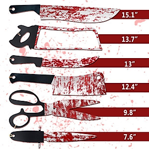 Bloody Weapons Garland Banner - Halloween Zombie Vampire Party Decorations Supplies