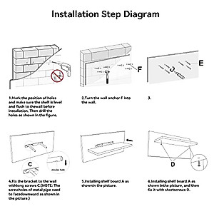 Boswillon White Floating Shelves for Wall, 4 Sets White Wall Shelves for Bedroom with Invisible Brackets, White Shelves for Wall Decor, Modern White Shelf for Bathroom, Kitchen – White