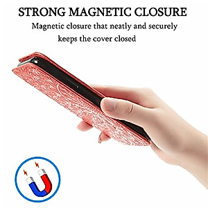 MTQLX Case for Oppo Reno2 z Wallet Case,Fashion Women Luxury Premium PU Leather Flip Protective Case Cover with [Stand][Lanyard],for Oppo Reno2 z- Red