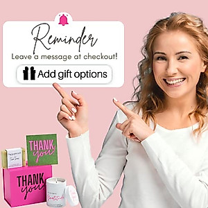 Boxzie Thank You Box for Women - Gratitude Candle & Soap Gift Basket Set - Thoughtful Appreciation Gifts for Coworkers, Employee, Secretary, Hostess, Teacher, Friends, Boss