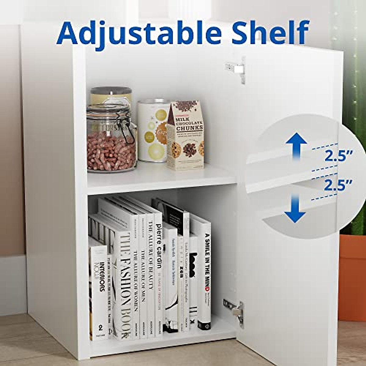 Cozy Castle White Vanity Desk with Mirror and Lights, Makeup Desk with Storage Cabinet, Small Vanity Table for Bedroom