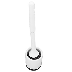 Toilet Brush, Toilet Bowl Brush and Holder with Long Handles Toilet Bowl Cleaners Wall Mounted Toilet Cleaning Supplies Bathroom Accessorie