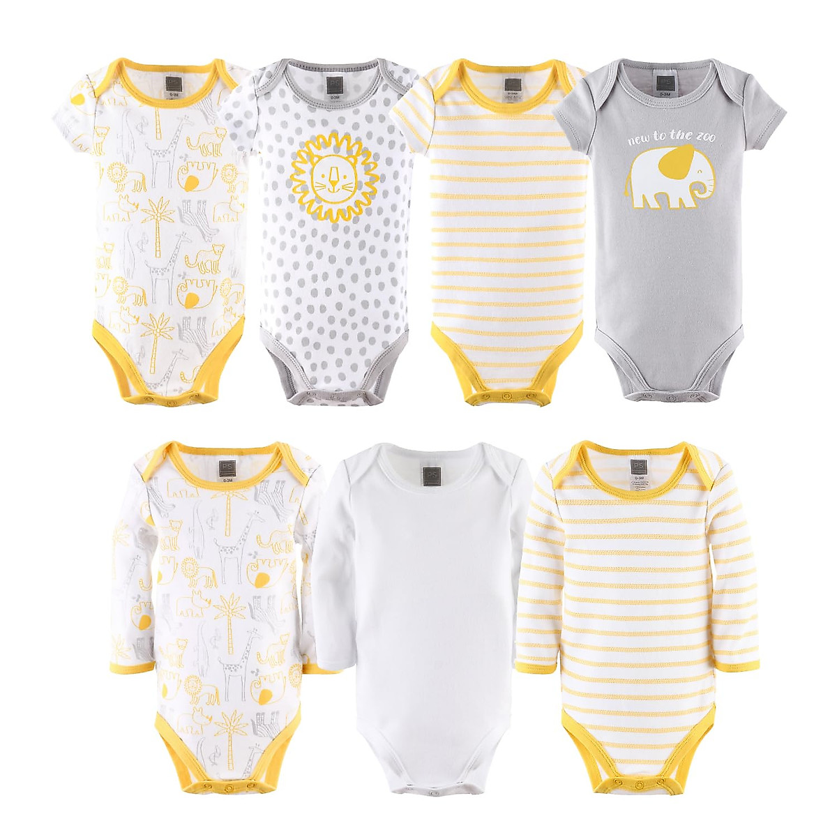 The Peanutshell Baby Layette Gift Set for Boys or Girls - 23 Piece New Born Unisex Gift Set, Baby Clothes & Newborn Essentials Must Haves - Newborn Clothes 0-3 Months - Safari Themed