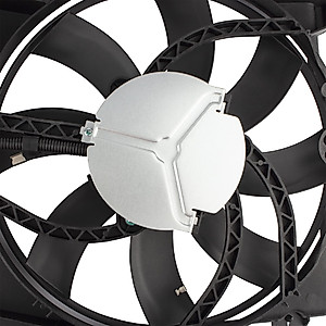 BOXI 621-392 7T4Z8C607A Dual Radiator Cooling Fan Assembly Fit for Ford Edge 2007 2008 2009 2010 2011 2012 2013 2014 2015 / for Lincoln MKX 2007-2015