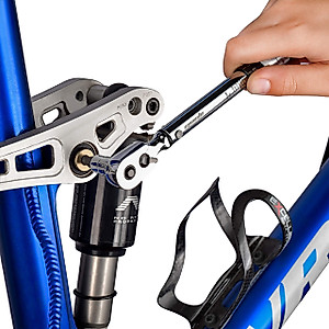 EPAuto Bike Tool 1/4 Inch Drive Click Torque Wrench Set (2 to 20 Nm), Hex/Torx Bit Socket Extension Bar Bicycle Maintenance Kit