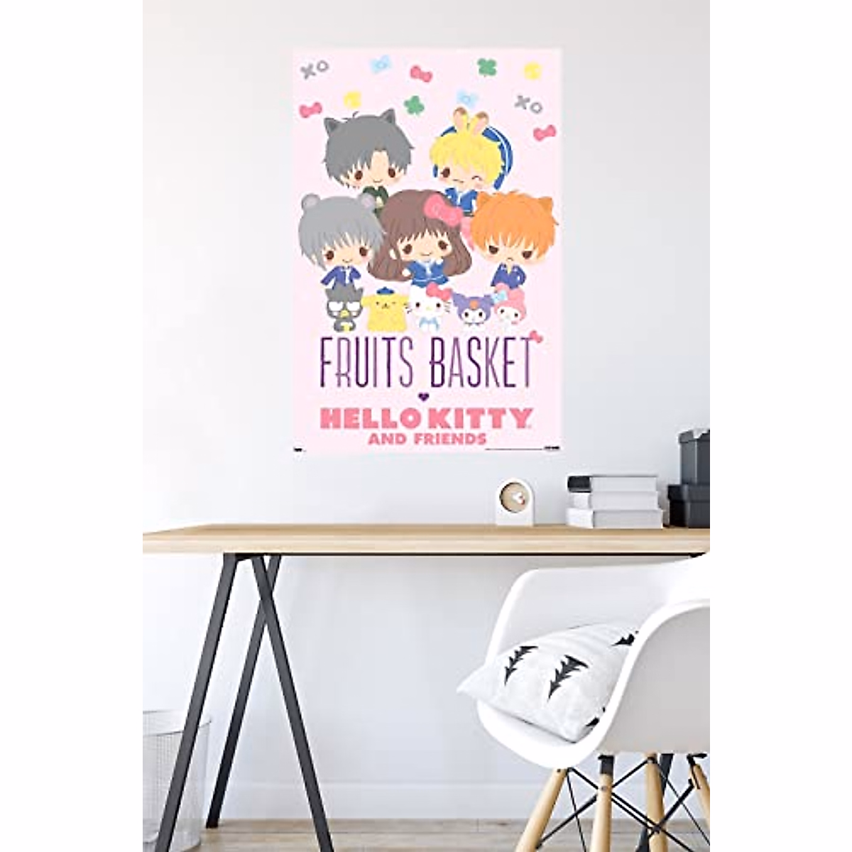 Trends International Fruits Basket x Hello Kitty and Friends - Group Wall Poster