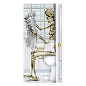 Beistle Skeleton Restroom Door Cover Party Accessory