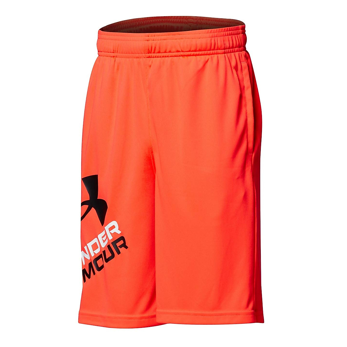 Under Armour boys Prototype 2.0 Logo Shorts , Beta (628)/Black , Youth X-Large