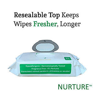 Nurture Baby Ultra Soft Premium Quality Baby Wet Wipes by BioBag, White, 960 Count, Chemical Free, Fragrance Free, Eco Friendly, Hypoallergenic