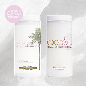 Ultra Pure Organic Virgin Coconut Oil for Hair, Skin, Body, Scalp and Hair By COCO & CO.