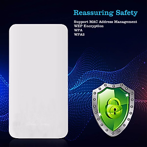 CPE220 5.8G Wireless Bridge W/Bracket Mount,PTMP WiFi PTP Point to Point Access Outdoor Network CPE 2KM Transmission Distance with 12DBi Antenna 2 LAN 100MBps Ethernet Port 24V PoE 2-Pack