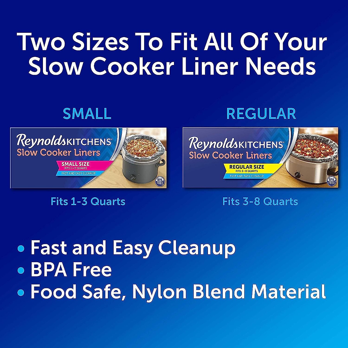 Reynolds Slow Cooker Liners, Regular Size, 4 CT, (Pack of 3)
