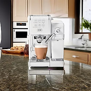Mr. Coffee One-Touch CoffeeHouse - Espresso, Cappuccino, and Latte Maker, with Easy Serving Espresso (ESE) Pod compatibility - White