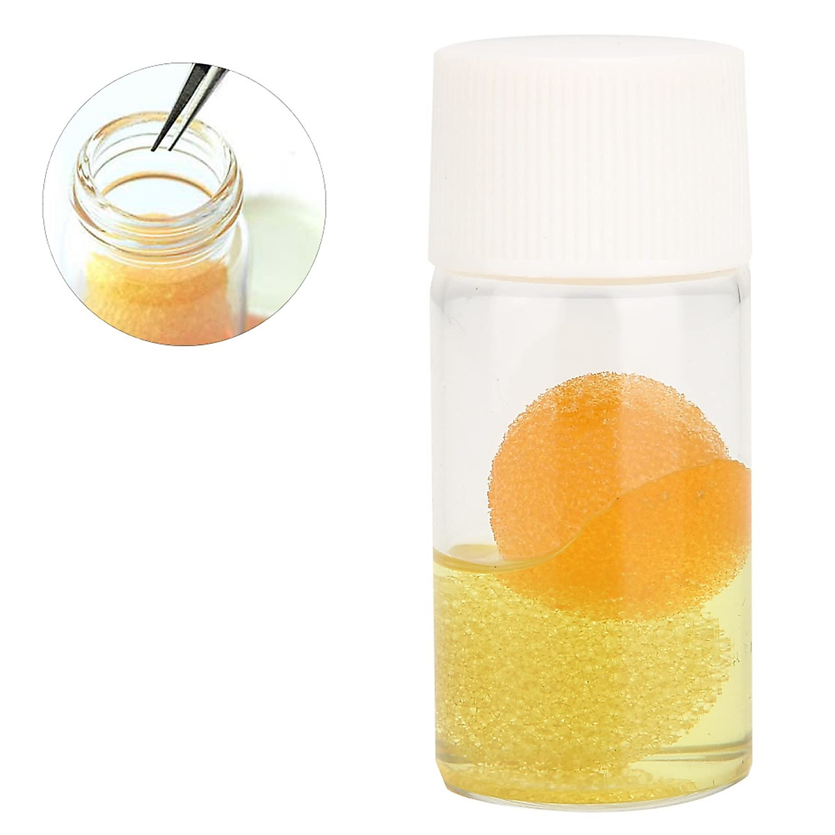 Eyelash Extension Glue Removal for Cleaning Tweezers, Quick Remover with Sponge Ball