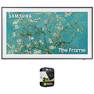 SAMSUNG QN32LS03CB 32 inch The Frame QLED HDR 4K Smart TV Bundle with 2 YR CPS Enhanced Protection Pack (2023 Model)