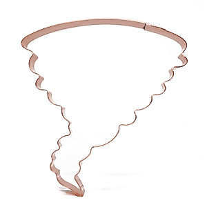Tornado Cookie Cutter 5 X 5.25 inches - Handcrafted Copper Cookie Cutter by The Fussy Pup