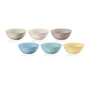 Guzzini Tierra Set of 6 Bowls S, Pio&Tito Toso, Ø12.2 x H11.5 cm, 348 cc, Multicoloured