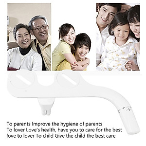 Ultra Slim Bidet Attachment for Toilet, Non Electric Bidet Toilet Seat Attachment with Self Cleaning Dual Nozzles for Feminine Wash, Hygienic Bidets for Existing Toilets (White)