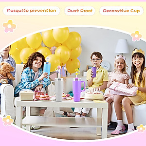 10pcs Straw Cover Cap for Stanley Cup 30&40 Oz, Tumbler Shape Straw Lids Silicone Straw Topper Straw Tips Cover Reusable Straw Plugs Soft Cute Straw Dispenser Tips for 8-10 mm Stanley Cups Straws