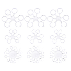 ECSiNG 300PCS Pellet Bait Bands Elastic Bands for Carp Fishing Hair Rigs Hooks Carp Coarse Terminal Tackle Carp Fishing Accessories Transparent 5mm 7mm 10mm