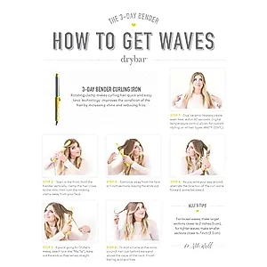 Drybar The 3 Day Bender Rotating Curling Iron | for Perfect Curls or Waves (1.25 in)