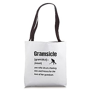 Gramsicle Funny Ice Hockey Grandma Sicle Definition Tote Bag