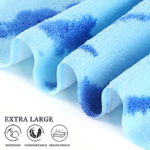 6 Packs Oversized Terry Pool Beach Towel Blanket Set-72"x36" XL Extra Large Big Clearance Camping Travel Swim Towels Yoga Mat Bulk for Body, Best Personalized Girls Women Men Adults Boho