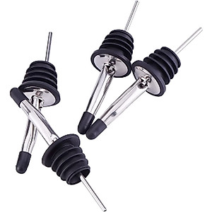 50 Pcs Pourers Dust Covers Olive Oil Liquor Bottle Pour Spout Cover Rubber Caps (Not Include the Spout)