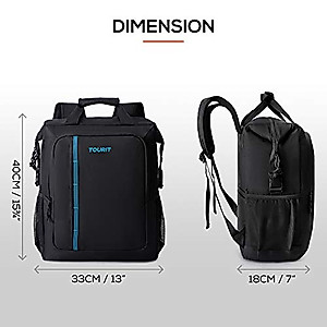 TOURIT 42 Cans Backpack Cooler Leakproof Large Capacity Insulated Backpack