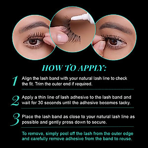 Ardell Natural Lashes False Eyelashes Hotties Black (4 pack)