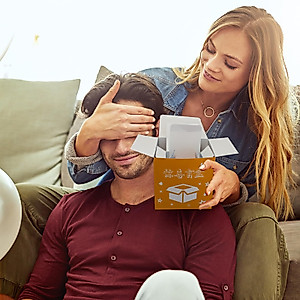 Mystery Surprise Box Set of 4 Gift Box Assorted Sizes Nesting Surprise Boxes for Gift Toy Candy Wrapping, Suitable for parties, Christmas, Halloween, Holidays, Family Parties or Large Events