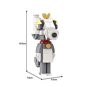 IVVTNHZ The Owl House King Clawthorne Building Blocks Set, Creative Toys, Collectibles, Decorations, Birthday Gifts, Gifts for Boys and Girls (129pcs)