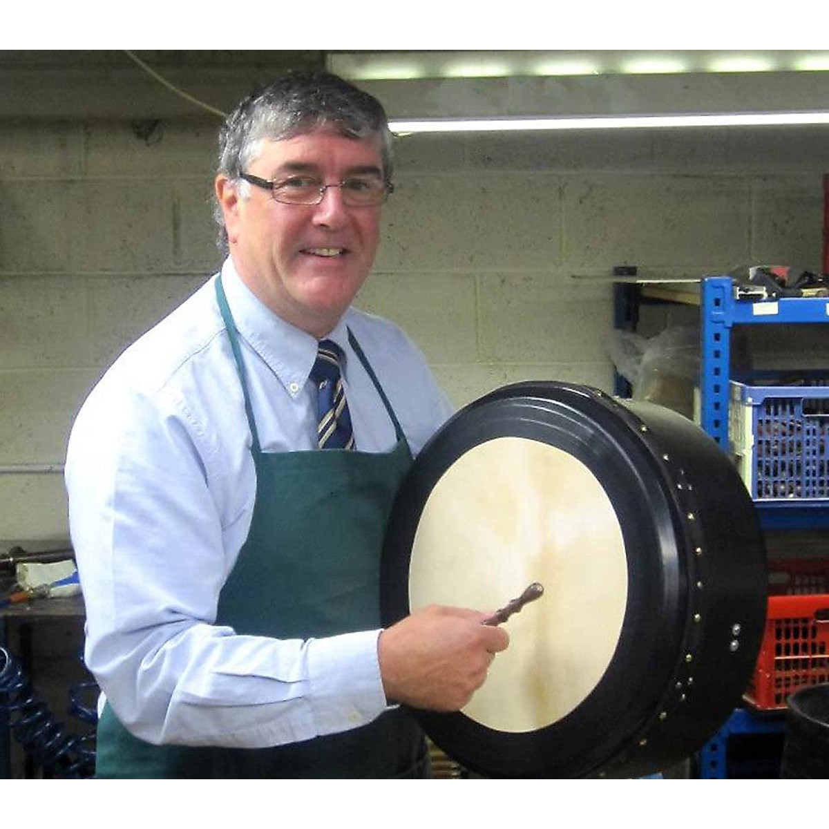 Fair Trade Traditional 12'' Irish Celtic Bodhran with beater & DVD - handcrafted in Ireland