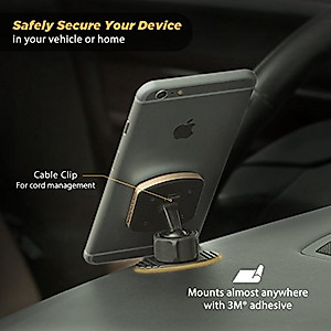 Scosche MPDB MagicMount Pro Magnetic Car Phone Holder Mount - 360 Degree Adjustable Head, Universal with All Devices - Dashboard Mount