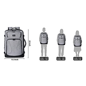 MATEIN Travel Backpack for Men, Flight Approved Carry On Backpack with Toiletry Bag Expandable Luggage Backpack Water Resistant Business Daypack Extra Large Weekender Bag 40L, Gift for Men Women, Grey