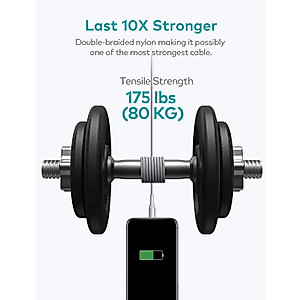 XCENTZ Phone Charger 10ft, MFi Certified Lighting Cable, High-Speed Phone Cable with Premium Connector for Phone 14/13/12/11/X/XS/XR/XS Max/8/7/6/5S/SE, Pad Mini/Air