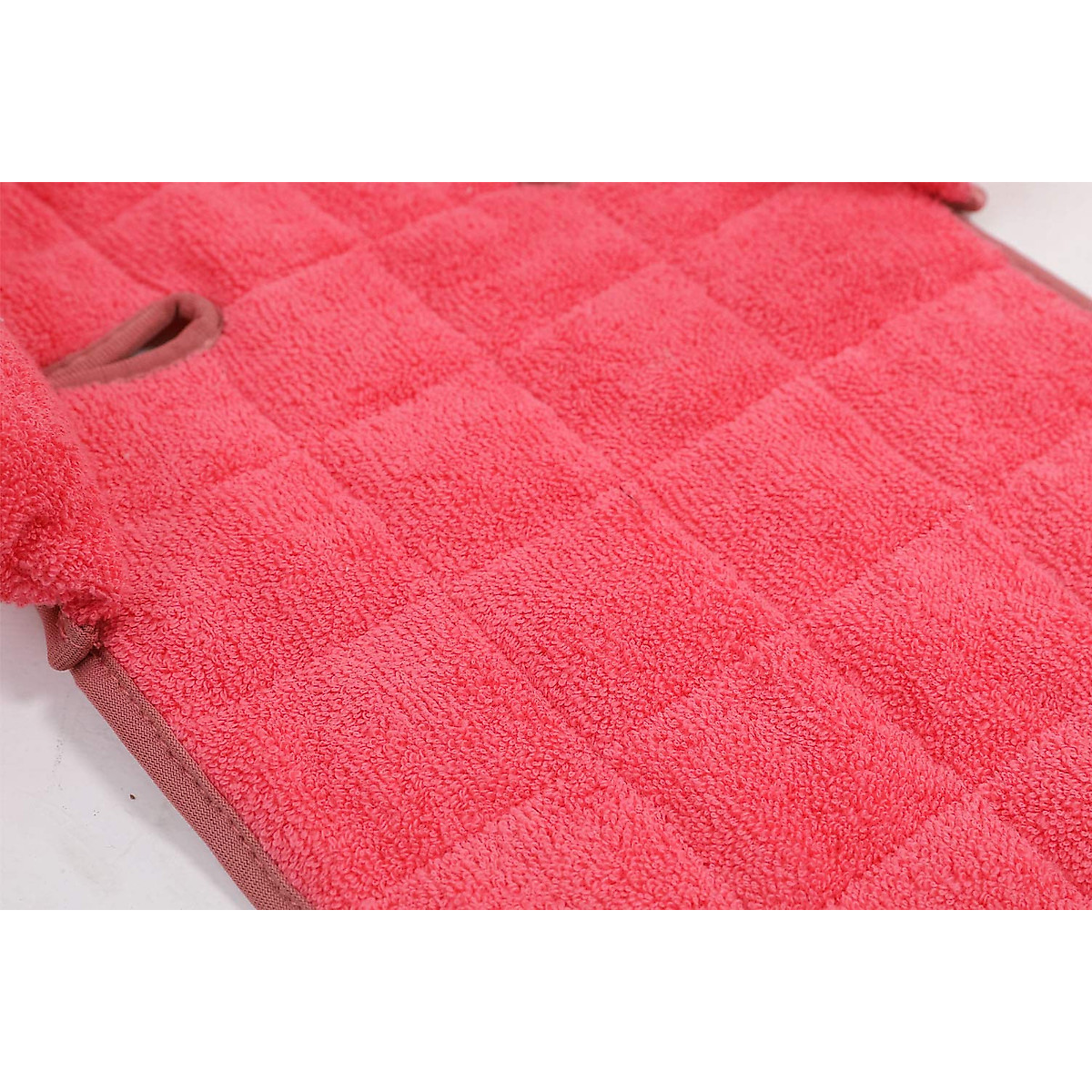 Long-Ci 2-in-1 Baby Insert Cushion Pad with Head Neck Body Support Pillow in Plush Terry for Newborn (Red Beige)