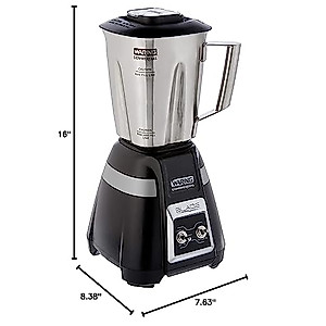 Waring Commercial BB300S 1-Hp bar Blender, Black 48 oz