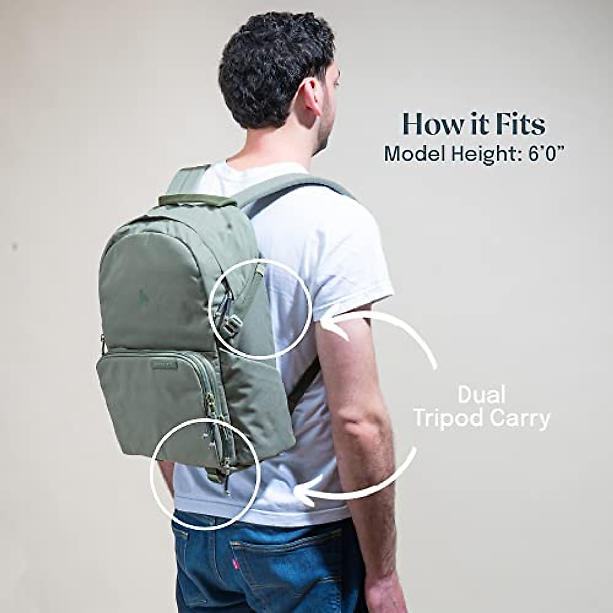 Brevite Jumper Photo Compact Camera Backpack: A Minimalist & Travel-Friendly Photography Backpack Compatible with Both Laptop & DSLR Accessories 18L (Green)