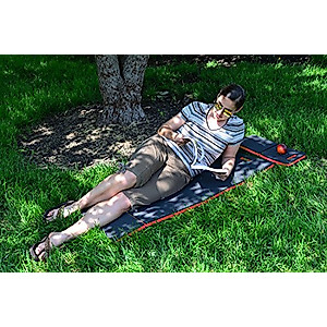 Pro Lift C-5006 Foldable EVA Mat - Anti Fatigue EVA Foam Sheet (6 fold) - Great for Garage, Picnicking, Gardening, Camping and Outdoor Activities, Black/Red