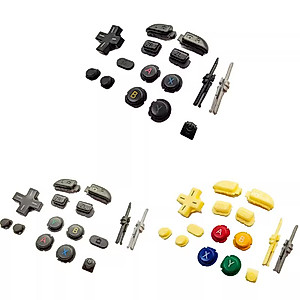 15 PCS Replacement L R ZR ZL Buttons ABXY Buttons Home Button Start Button Power Select Button D Pad Set for New 3DS XL New 3DS LL Console Grey