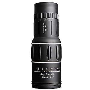 16x52 Monocular Telescope with BAK4 Prisms&FMC Lens, Waterproof Compact HD Monoculars with Smart Phone Adapter Tripod, for Adults Bird Watching Traveling Camping