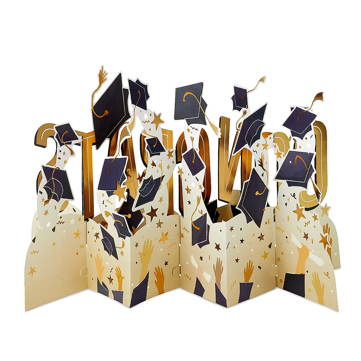 Hallmark Paper Wonder Graduation Pop Up Card (Accordion Fold Congrats)