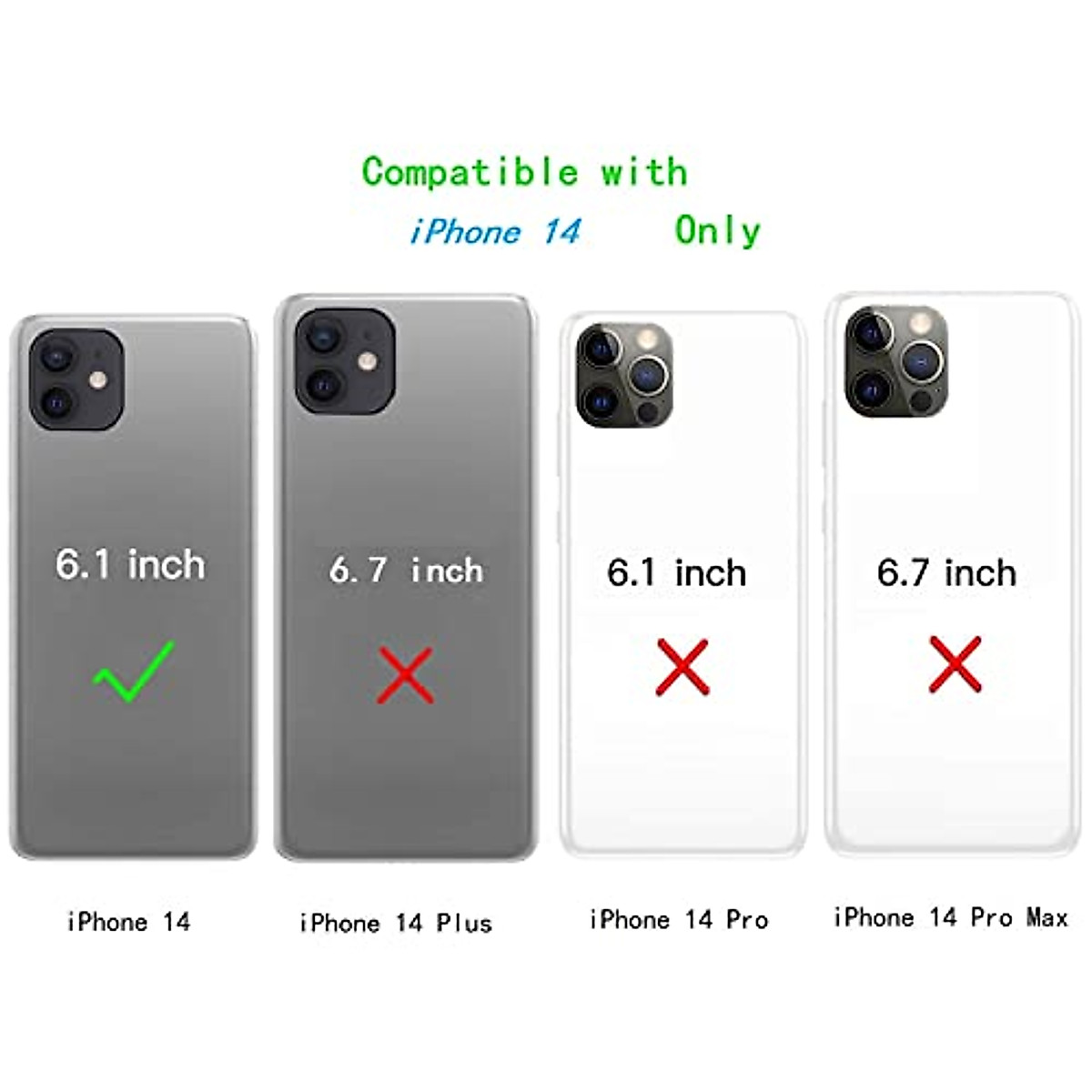 Jaorty Phone Case for iPhone 14 with Card Holder for Women Men,iPhone 14 Crossbody Cases with Strap Lanyard for Girl,PU Leather Anti-Lost Strap Case for iPhone 14 6.1",Gold