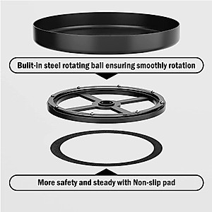 Lazy Susan Turntable Organizer,11 inch Rotating Spice Rack Metal Lazy Susan for Bathroom Refrigerator Table Storage Pantry Kitchen Countertop