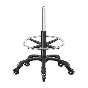 Saddle Stool Rolling Chair for Drafting Lab Clinic Dentist Salon Massage Office and Home Kitchen