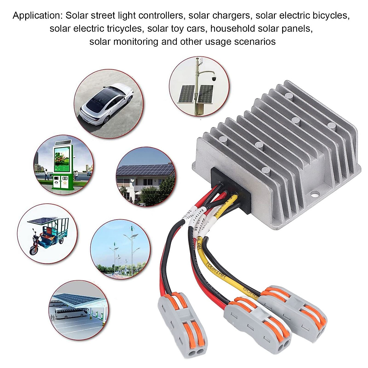 20A 300W MPPT Solar Charge Controller, Waterproof MPPT Charge Controller Buck Synchronous Rectifier Photovoltaic Battery Charger 24 Hours Load Output (14.6V Normally Open)