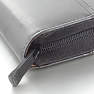 KHOMO Universal Padfolio Case - Portfolio Organizer for Tablet 8.5 up to 11 inch –PU Leather Notebook Pad Holder Folder for iPad, Air, Pro & Others