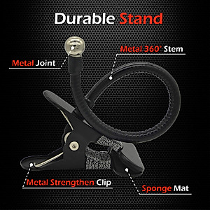 Ampper Glass Clip On Security Mirror, Flexible Convex Cubicle Mirror for Personal Safety and Security Desk Rear View Monitors or Anywhere (6.69" x 2.95", Rectangle)