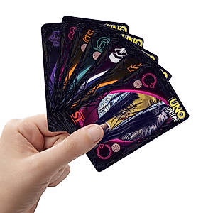 Mattel Games UNO Flip! Stranger Things Card Game for Adults & Teens with Double-Sided Cards, Real World Vs. Upside Down